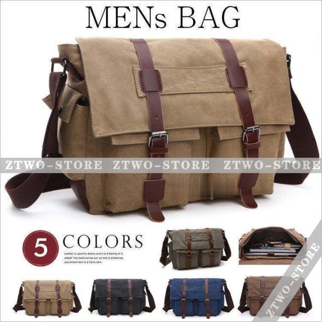 ワンショルダーバッグ ショルダーバック 斜めがけ メンズ カジュアル バッグ 新作 ズックバッグ 耐磨耗 ポケット多い 多機能