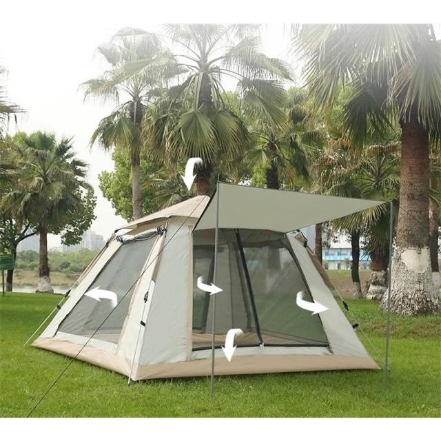 テント ワンタッチテント 4 6 人用 大型 キャンプテント 設置簡単