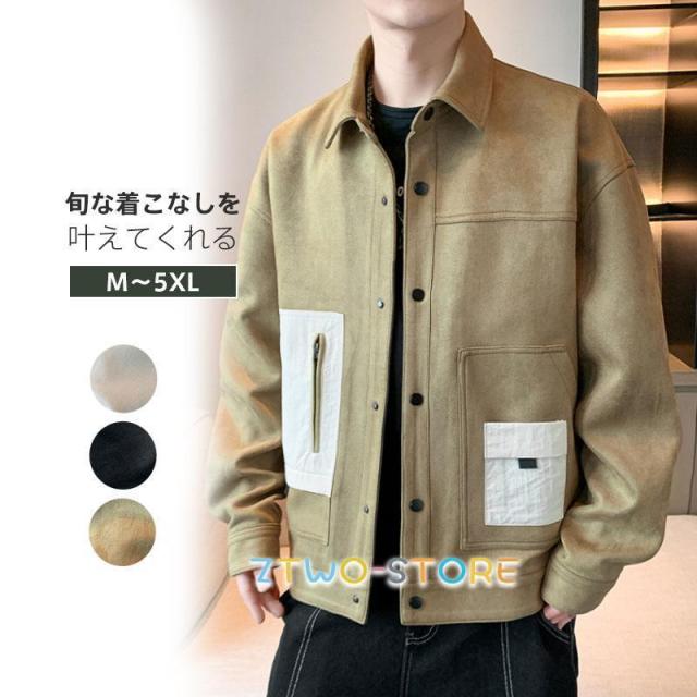 メンズジャケット 春コート スプリングコート オシャレ トレンチコート 春 秋 新作 カジュアルジャケット ブルゾン 野球服 薄手 細身 通勤 通学