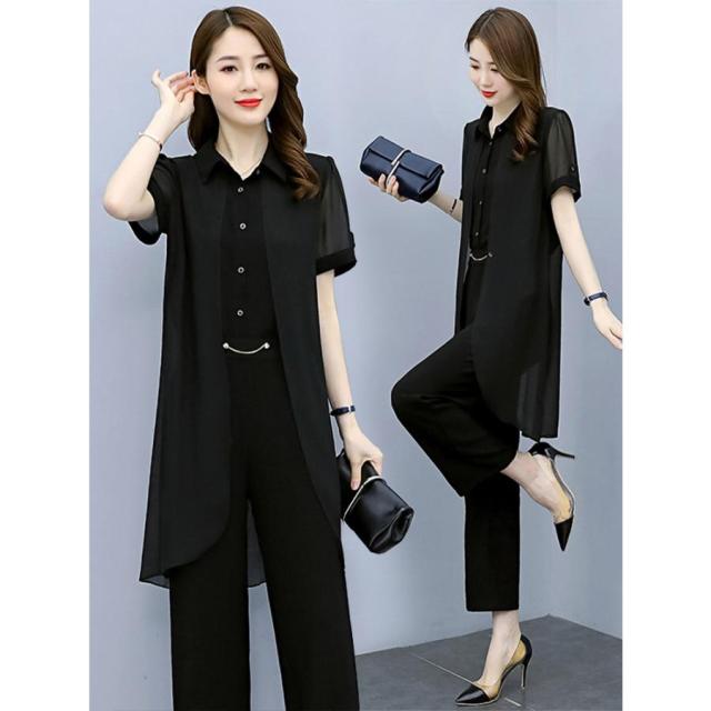 パンツドレス かっこいい セットアップ レディース きれいめ パーティードレス 結婚式 お呼ばれドレス 大きいサイズ 3L 4L 通勤服 黒 白 カシュクール