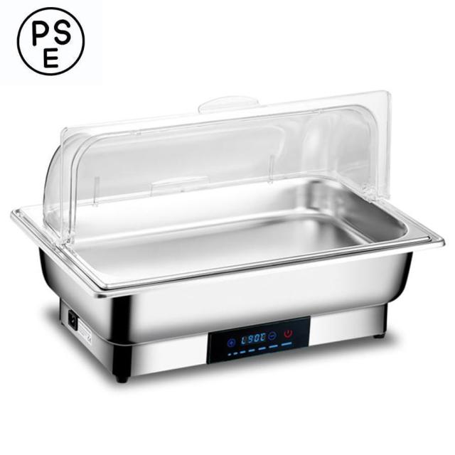 ビュッフェサーバー 9L 業務用電気フードウォーマー 電気加熱 湯煎式 温度制御 保温ミール ホットプレート フードウォーマー ステンレス製 110ｖ 業務用