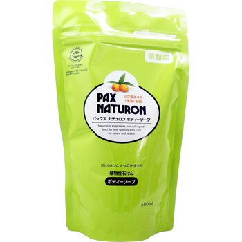 パックスナチュロン ボディソープ 詰替用 ５００ｍＬ 8個セット 送料無料