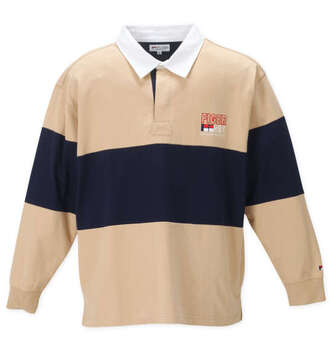 大きいサイズ H by FIGER 切替長袖ラガーシャツ 3L 4L 5L 6L 8L MC823413-07181 ラッピング可 送料無料 即日発送