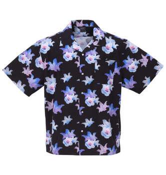 大きいサイズ SHELTY 接触冷感オープンカラー半袖シャツ 3L 4L 5L 6L 8L ラッピング可 送料無料 即日発送