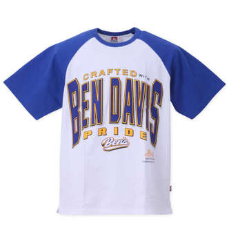 大きいサイズ BEN DAVIS カレッジラグラン半袖Tシャツ 3L 4L 5L 6L MC835192-79084 ラッピング可 送料無料 即日発送