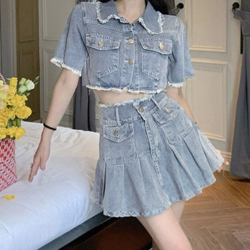 デニムセットアップ レディース 春夏 送料無料 即日発送