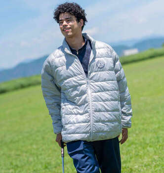 大きいサイズ FILA GOLF ライトダウンブルゾン 3L 4L 5L 6L ライトグレー ラッピング可 送料無料 即日発送