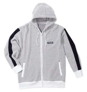 大きいサイズ ＩＮ ＴＨＥ ＡＴＴＩＣ ビッグワッフル切替フルジップパーカー ３Ｌ ４Ｌ ５Ｌ ６Ｌ MC843721-72902 ラッピング可 送料無料 即日発送