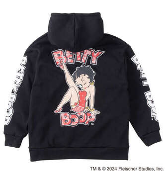 大きいサイズ ＢＥＴＴＹ ＢＯＯＰ ニットフリースプリントフルジップパーカー ３Ｌ ４Ｌ ５Ｌ ６Ｌ MC846312-73816 ラッピング可 送料無料 即日発送
