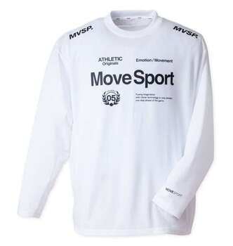 大きいサイズ MOVESPORT ドライメッシュオーセンティックロゴ長袖Tシャツ 3L 4L 5L 6L MC843151-74378 ラッピング可 送料無料 即日発送