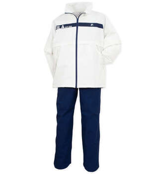大きいサイズ FILA GOLF レインウェア3L 4L 5L 6L ホワイト×ネイビー ラッピング可 送料無料 即日発送