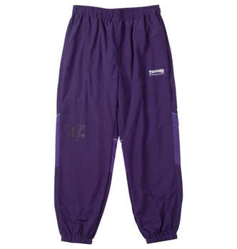 大きいサイズ THRASHER ナイロンワッシャー裏メッシュパンツ 3L 4L 5L 6L MC443753-75211 ラッピング可 送料無料 即日発送