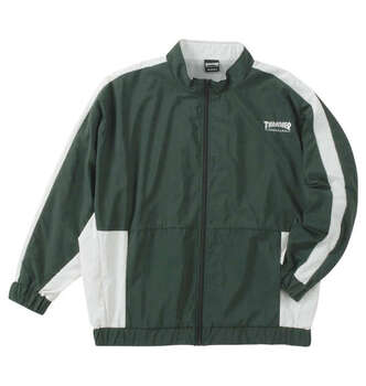 大きいサイズ THRASHER ナイロンワッシャー裏メッシュブルゾン 3L 4L 5L 6L MC343251-75220 ラッピング可 送料無料 即日発送