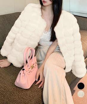 エコファーコートショートファージャケット 送料無料 即日発送