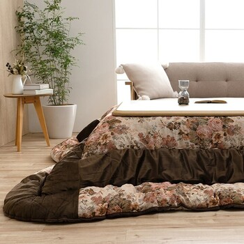 こたつ布団 約205×245 日本製 エレガンス柄 ミリア 送料無料