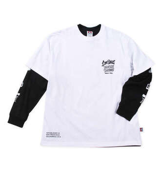 大きいサイズ BEN DAVIS 長袖T＆半袖TレイヤードTシャツ 3L 4L 5L 6L MC846851-83002 ラッピング可 送料無料 即日発送