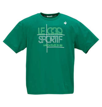 大きいサイズ LE COQ SPORTIF 接触冷感ストレッチグラフィック半袖Tシャツ 3L 4L 5L 6L MC852604-99631 ラッピング可 送料無料 即日発送