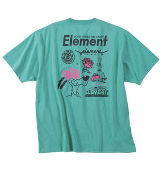 大きいサイズ ELEMENT AGE OF半袖Tシャツ 3L 4L 5L 6L MC852553-99640 ラッピング可 送料無料 即日発送