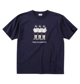 大きいサイズ FUN for modemdesign ENJOY THE HOLIDAY半袖Tシャツ 3L 4L 5L  MC852532-00800 ラッピング可 送料無料 即日発送