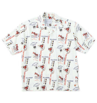 大きいサイズ FUN for modemdesign LIFE OJI柄半袖アロハシャツ 3L 4L 5L 6L 8L MC752761-01682 ラッピング可 送料無料 即日発送