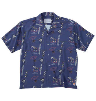 大きいサイズ FUN for modemdesign LIFE OJI柄半袖アロハシャツ 3L 4L 5L 6L 8L MC752762-01683 ラッピング可 送料無料 即日発送