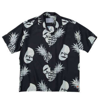 大きいサイズ FUN for modemdesign PINEAPPLE OJI柄半袖アロハシャツ 3L 4L 5L 6 MC752752-01685 ラッピング可 送料無料 即日発送