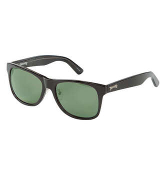 THRASHER ビッグサイズ偏光レンズサングラス 4L ブラック×ダークグリーン ラッピング可 送料無料 即日発送