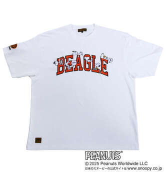 大きいサイズ FLAGSTAFF×PEANUTS スヌーピーコラボ半袖Tシャツ 3L 4L 5L 6L ホワイト ラッピング可 送料無料 即日発送