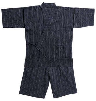 大きいサイズ Mc.S.P 綿麻しじら甚平 3L 4L 5L 6L 7L ブラック　サイドスリット ラッピング可 送料無料 即日発送