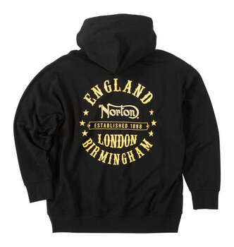 大きいサイズ Norton 裏毛フルジップパーカー 3L 4L 5L 6L 8L ブラック ラッピング可 送料無料 即日発送