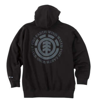 大きいサイズ ELEMENT LOGOフルジップパーカー 3L 4L 5L 6L ブラック ラッピング可 送料無料 即日発送