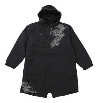 大きいサイズ DAKU CROWモッズコート 3L 4L 5L 6L ブラック ラッピング可 送料無料 即日発送