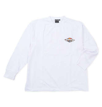 大きいサイズ THRASHER Diamond Logo長袖Tシャツ 3L 4L 5L 6L 8L ホワイト ラッピング可 送料無料 即日発送