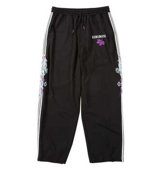 大きいサイズ YOIDORE 酒愛好家トラックパンツ 3L 4L 5L 6L ブラック ラッピング可 送料無料 即日発送