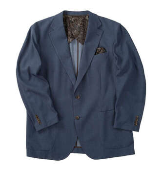 大きいサイズ MANCHES マルーデライトデニムスーツ 3L 4L 5L 6L ネイビー ラッピング可 送料無料 即日発送