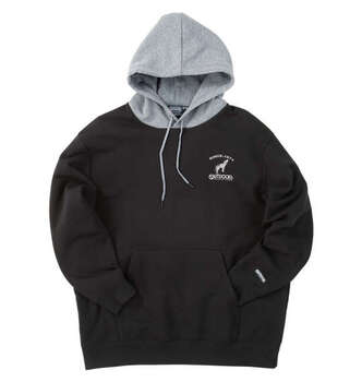 大きいサイズ OUTDOOR PRODUCTS 裏起毛プルパーカー 3L 4L 5L 6L ブラック ラッピング可 送料無料 即日発送