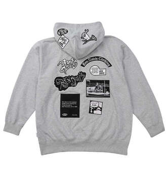 大きいサイズ BEN DAVIS 裏毛マルチワッペンプルパーカー 3L 4L 5L 6L ミックスグレー ラッピング可 送料無料 即日発送