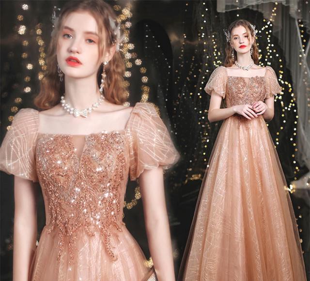 お呼ばれドレス 二次会ドレス 編み上げ Aライン 演奏会レディースファッション その他