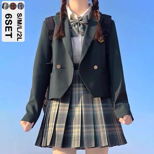 学生服 女の子 ６点セット 中学校 高校 お受験 発表会 ジュニアスーツキッズ ベビー マタニティ キッズファッション スーツ カジュアルセットアップ スーツ