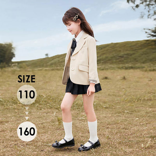 卒業式スーツ 女の子 小学生 学生服 上下セット 2点 3点セット スクール服 孫の日 お受験 七五三 卒業式 入園式 受験 小学校 中学生 発表会
