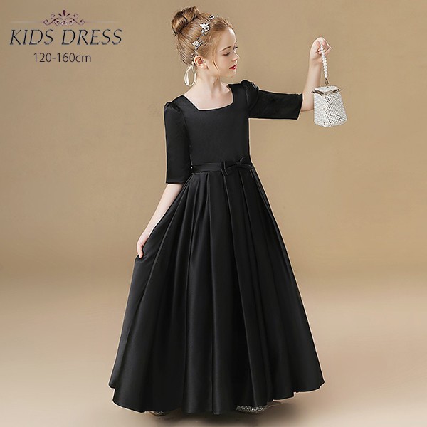 120-160CM 子どもドレス ジュニア パーティドレス ロング ベビードレス 大人っぽい 120 130 140 150 160 豪華 上質