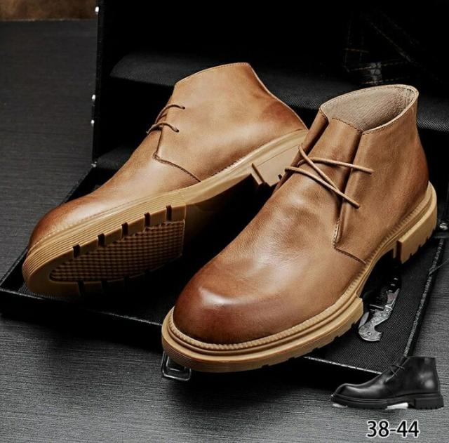ブーツ メンズ 本革ブーツ 本革 滑らない 人気 秋 ブーツ紐 ハイカット あったか モード 夏 シューズ レザー スエード 裏起毛 無起毛冬 軽い 革 春 幅広 防水 防寒 完全 大人
