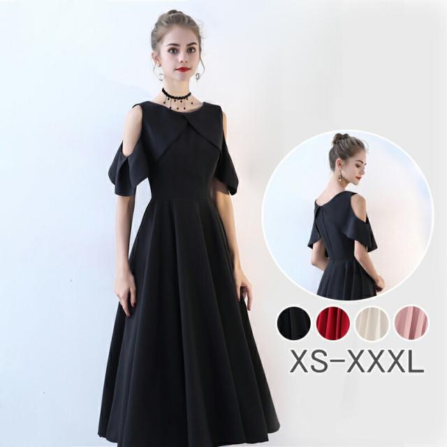 着後レビューでヘアゴムゲット 新作ワンピース 結婚式 ドレス パーティードレス フレア パーティー 母 パーティドレス 着痩せ 通販 披露宴 発表会