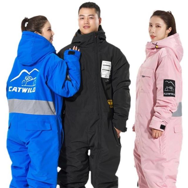 つなぎ 防寒つなぎ 着脱便利 暖かいおしゃれ 長袖 防寒服 バイスポーツ アウトドア ウインタースポーツ スキー用ウェア メンズウェア 上下セット つなぎ