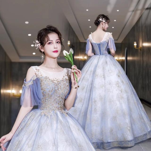 カラードレス ロングドレス 演奏会用ドレス 演奏会 ピアノ 発表会 パーティードレス 二次会 結婚式 花嫁 大きいサイズ ドレス 大人 ステージ衣装 ワンピース 舞台衣装 コンサート花嫁 披露宴 女性