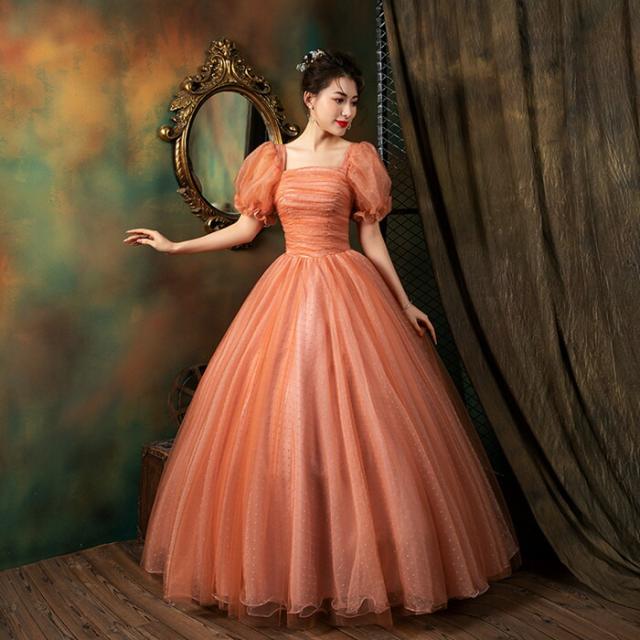 カラードレス ロングドレス 半袖 演奏会用ドレス 演奏会 ピアノ 発表会 パーティードレス 二次会 結婚式 花嫁 大きいサイズ ドレス 大人 ステージ衣装 ワンピース 舞台衣装 コンサート花嫁 披露宴