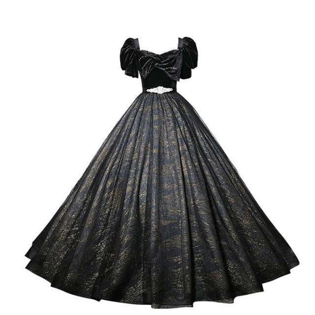 カラードレス ロングドレス 半袖 演奏会用ドレス 演奏会 ピアノ 発表会 パーティードレス 二次会 結婚式 花嫁 大きいサイズ ドレス 大人 ステージ衣装 ワンピース 舞台衣装 コンサート花嫁 披露宴