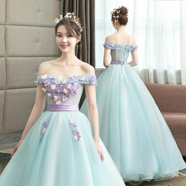 カラードレス 演奏会 ロングドレス 演奏会用ドレス ウエディングドレス 二次会 結婚式 ピアノ 発表会 大きいサイズ パーティードレス 披露宴 コンサート花嫁