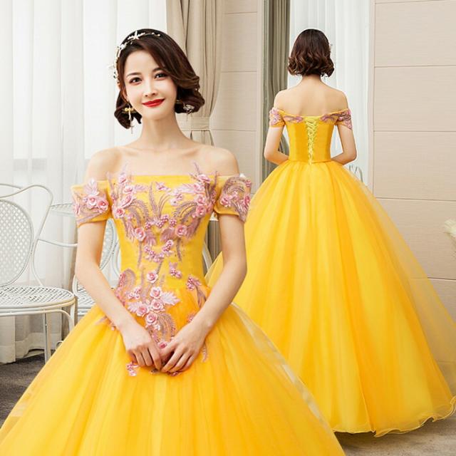 カラードレス 演奏会 ロングドレス 演奏会用ドレス ウエディングドレス 二次会 結婚式 ピアノ 発表会 大きいサイズ パーティードレス 披露宴 コンサート花嫁