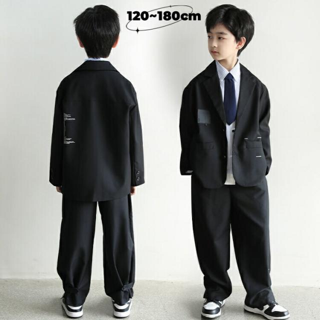キッズ セットアップ 男の子 おしゃれ スーツ ゆったり ダンス服 カジュアルパンツセット 発表会 フォーマル 入学式 七五三 子供スーツ パーティー 結婚式 ピアノ発